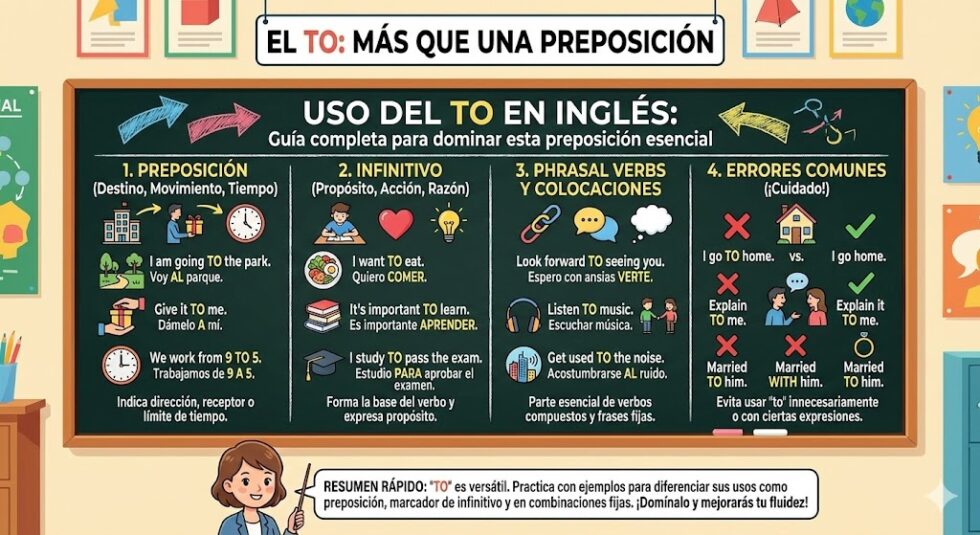 Uso del TO en inglés: Guía completa para dominar esta preposición ...